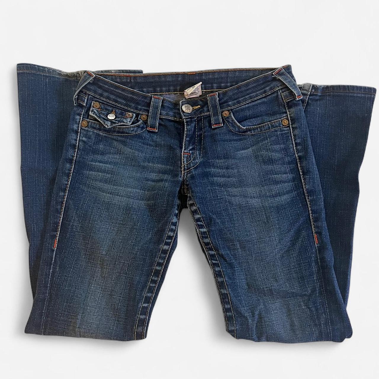 dark wash true religion jeans! a classic y2k... | Depop