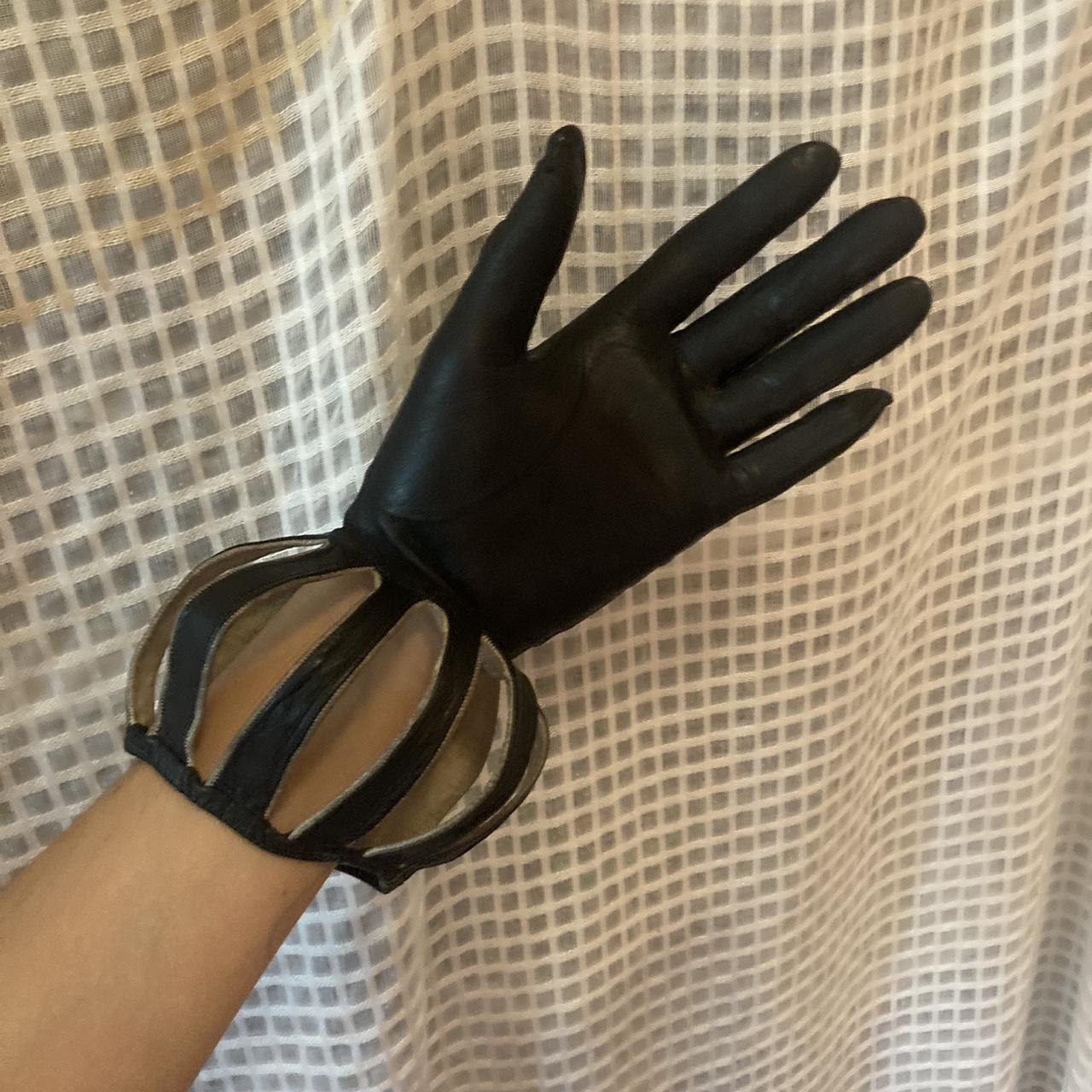 What theeeeee Black leather worn in jester gloves... | Depop