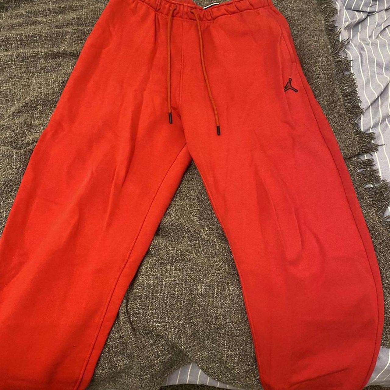 Nike Jordan, red tracksuit bottoms XL. Never worn... - Depop