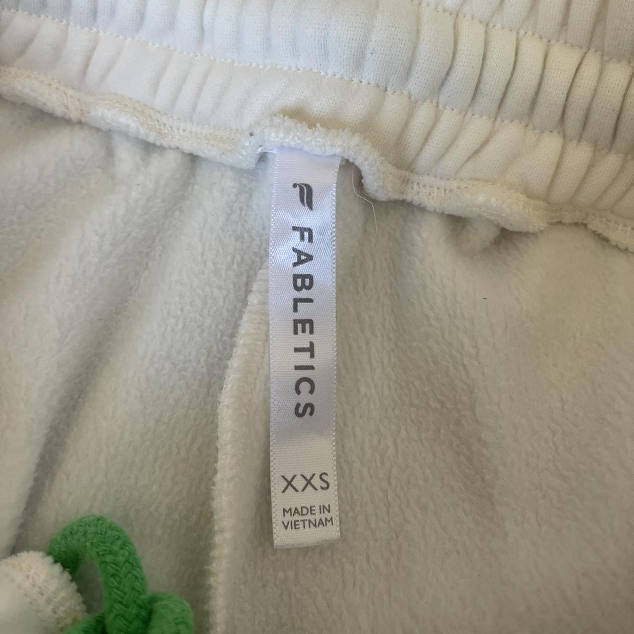Fabletics Women's White and Black Joggers-tracksuits | Depop