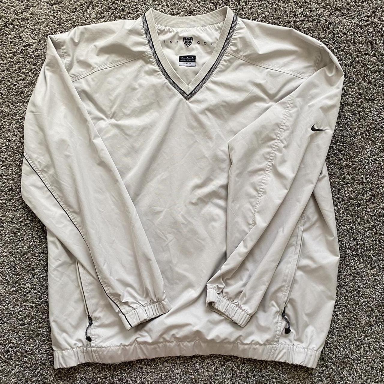 Vintage Nike golf cream colored windbreaker Zipper... - Depop
