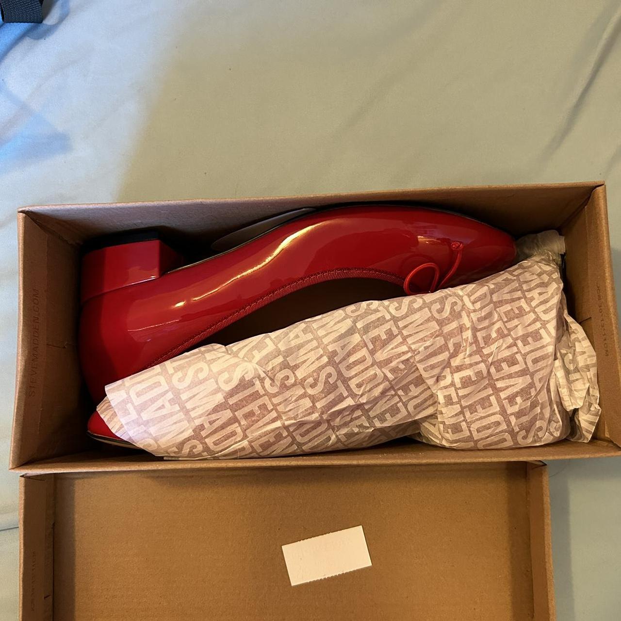 Brand new Steve Madden Cherish Red Patent -Unworn,... - Depop