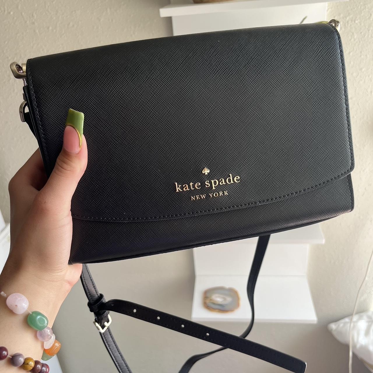 Black Kate spade purse, pocket on back and inside. - Depop