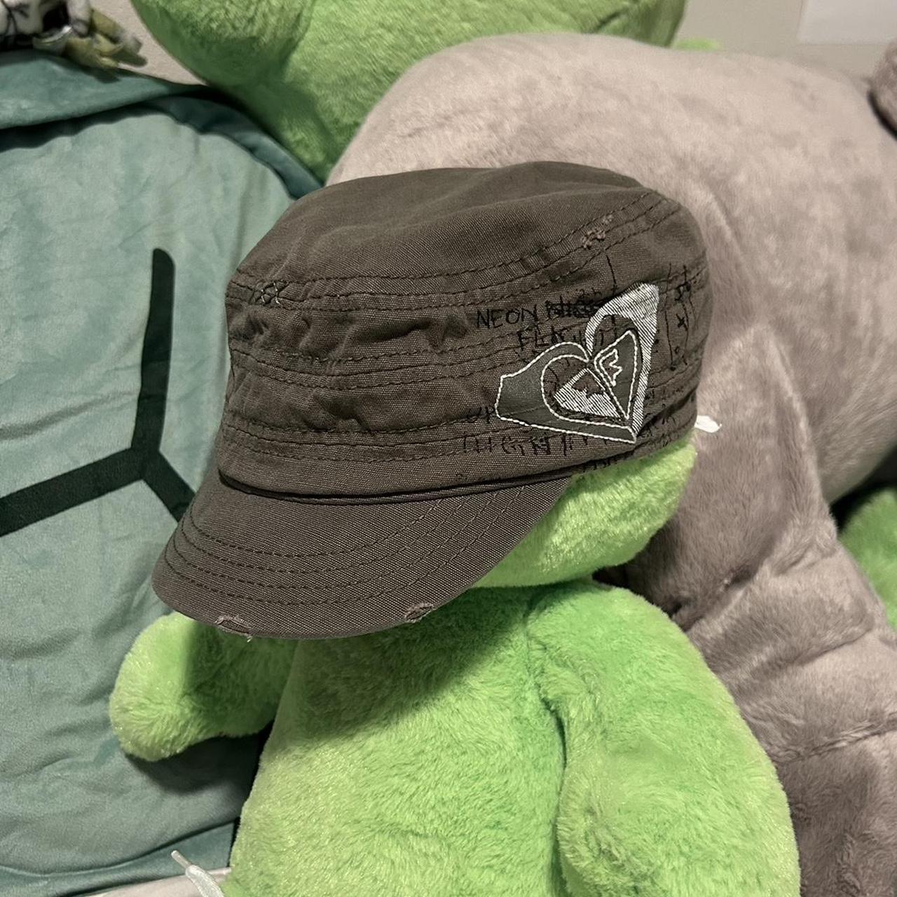 [🖤🪖Distressed y2k hat🪖🖤] 2000's army vibe hat. One... - Depop