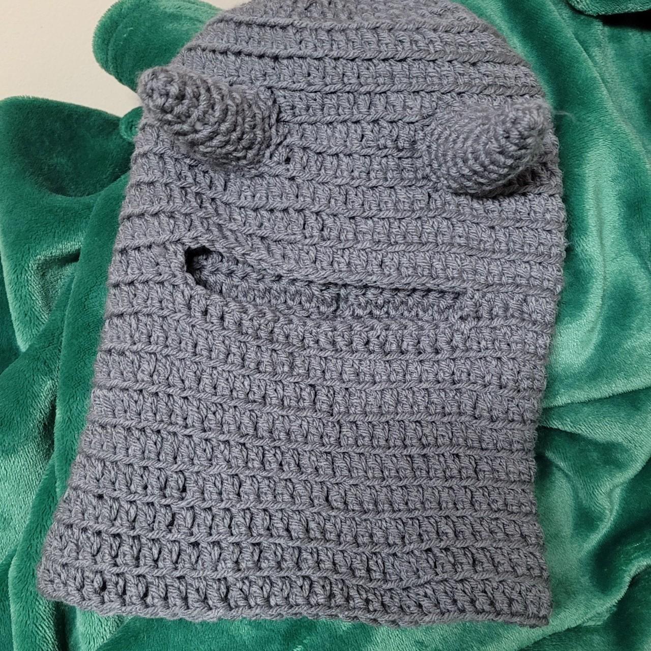 Grey Devil Balaclava Devil Ski mask One size fits... - Depop