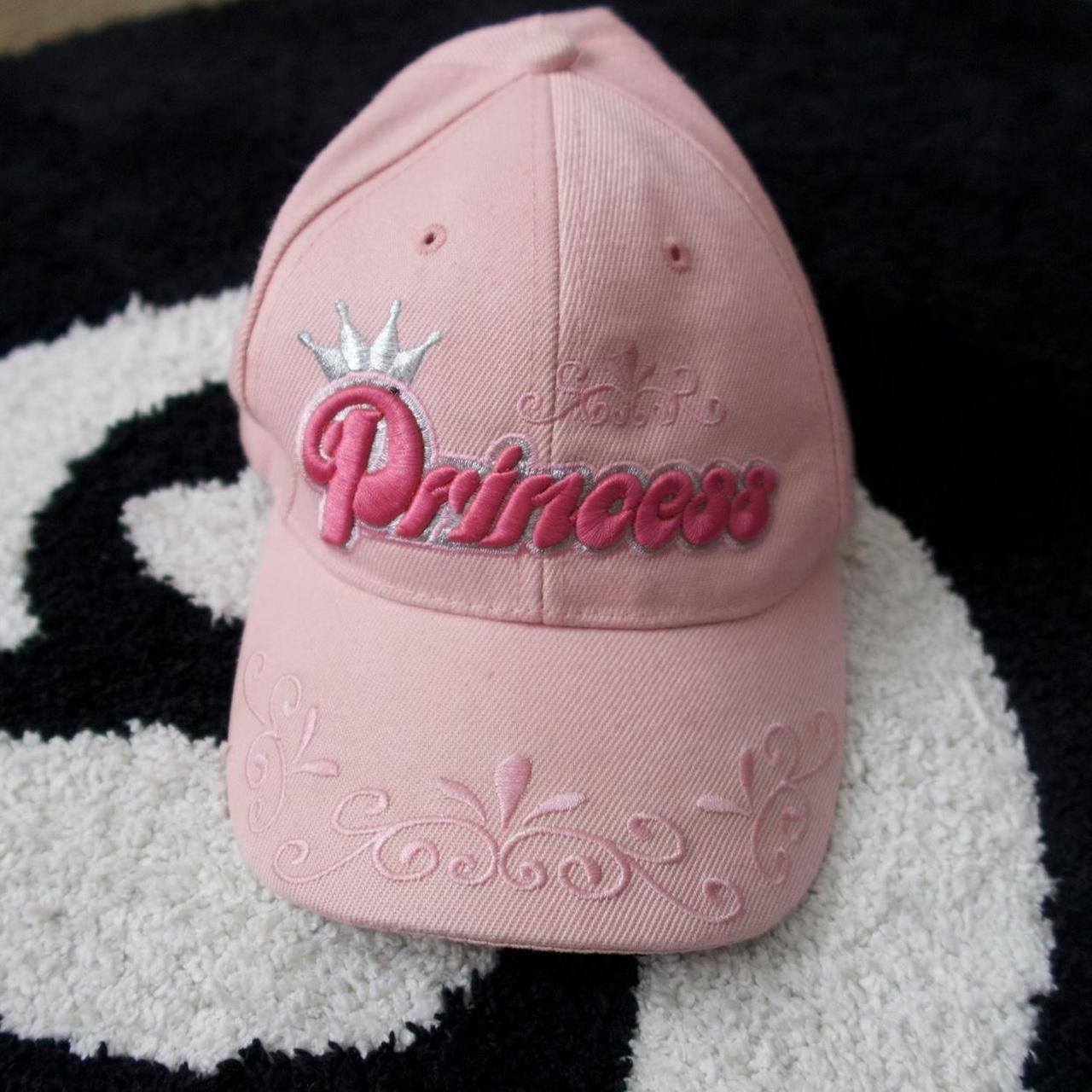 gorgeous light pink ‘PRINCESS’ hat with embroidery... - Depop