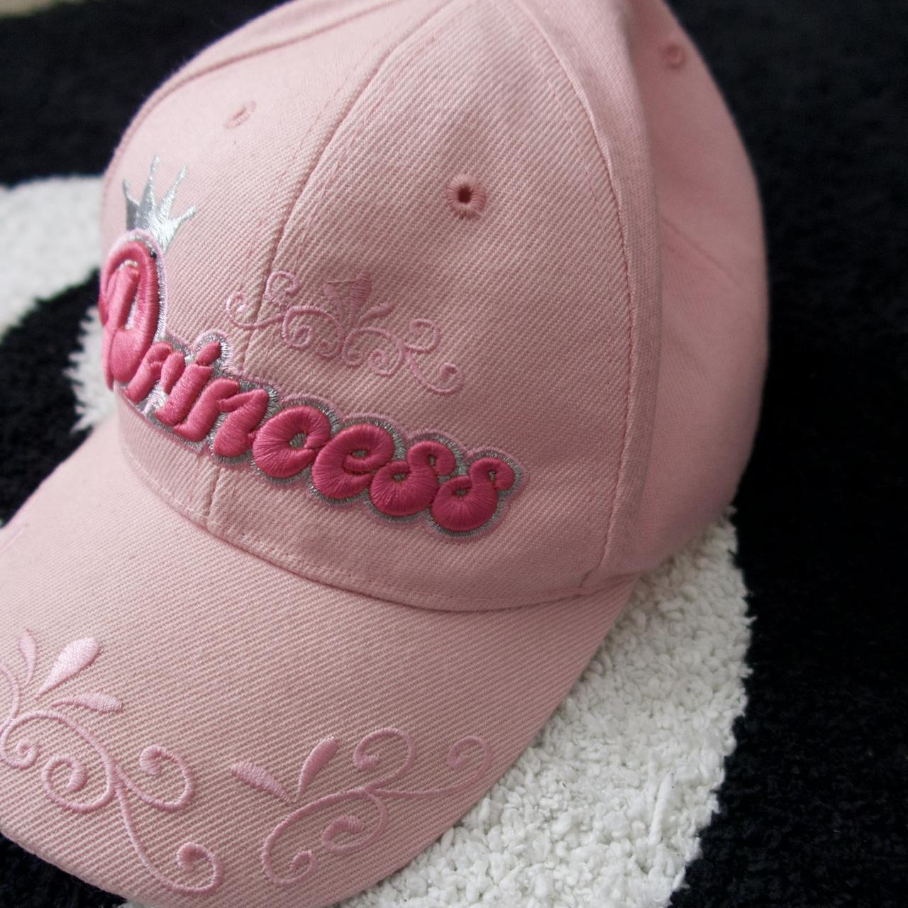 gorgeous light pink ‘PRINCESS’ hat with embroidery... - Depop