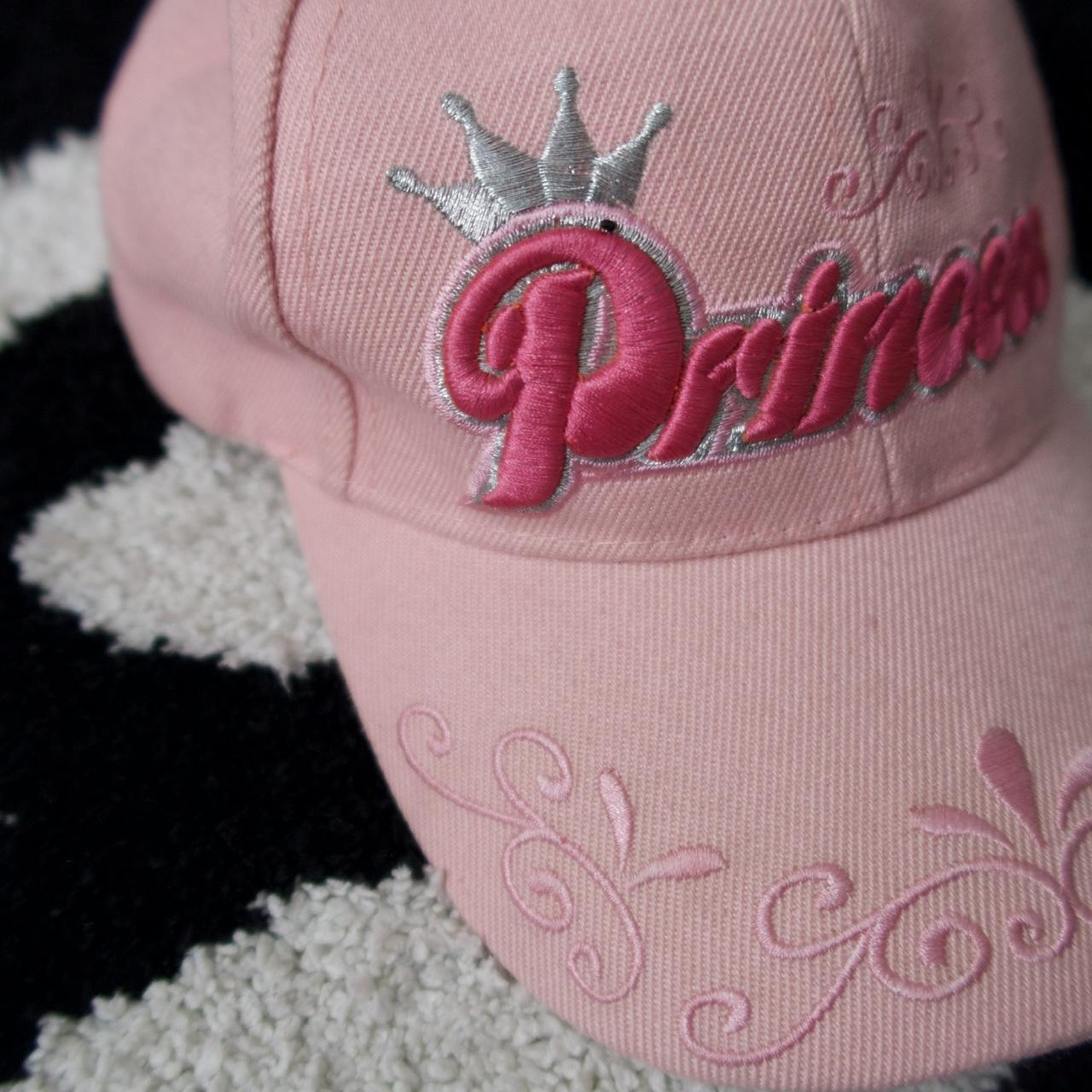 gorgeous light pink ‘PRINCESS’ hat with embroidery... - Depop