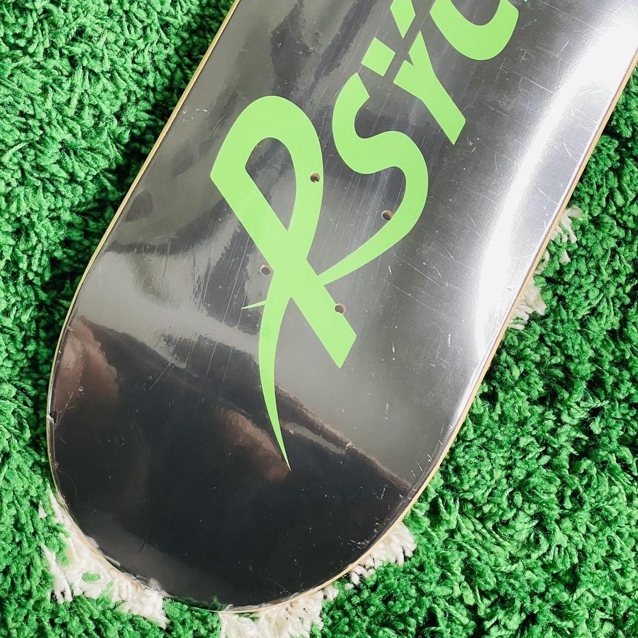 Psychworld Motion Logo Black Neon Green Skateboard... | Depop