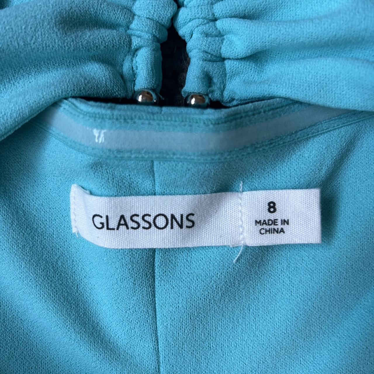 glassons aqua strapless top tailored fit never worn - Depop