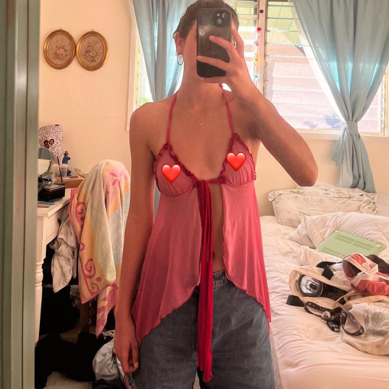 Elegant Moments Shear Halter Top Super Cute Top Depop