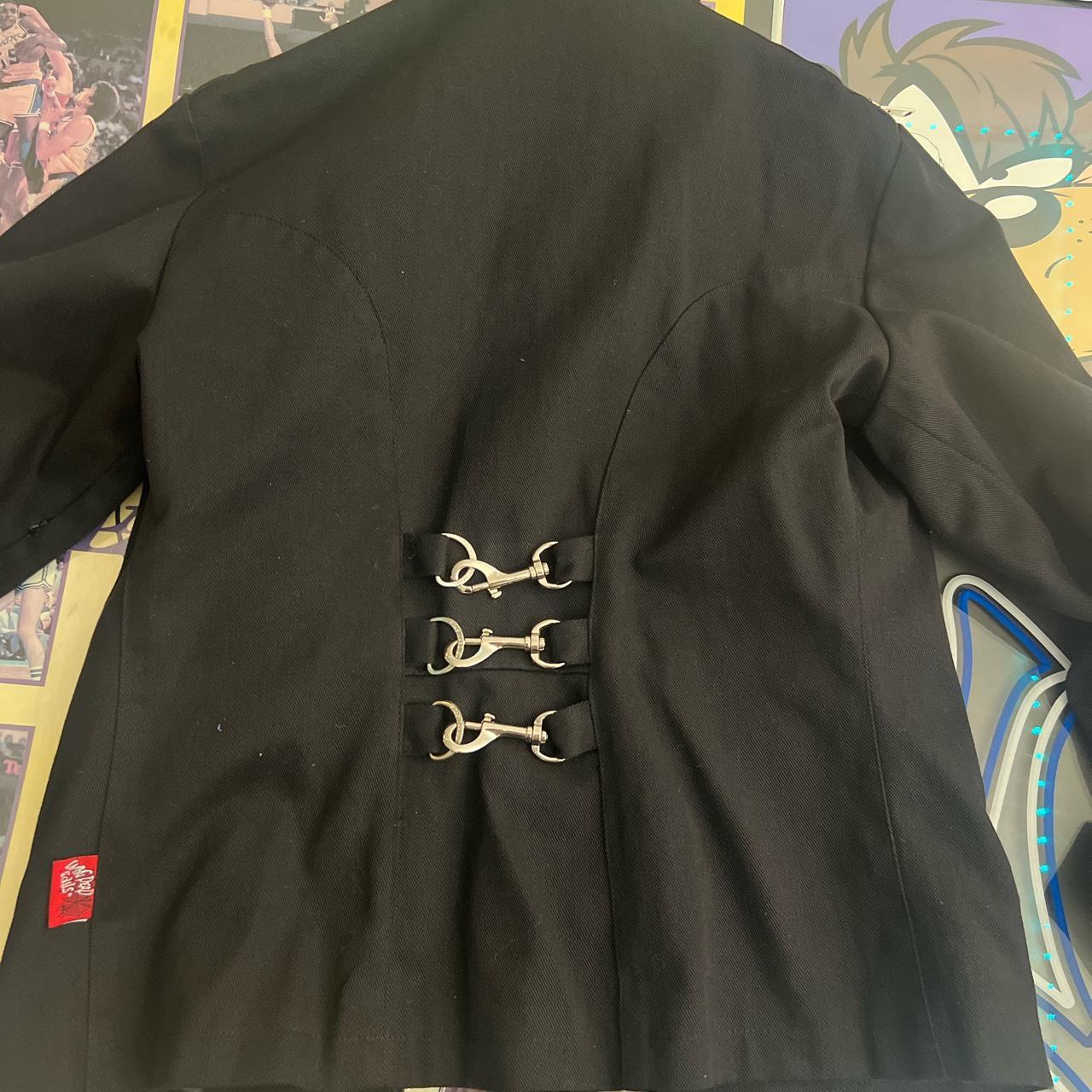 Y2K Living Dead Souls Jacket Multiple zipper... - Depop