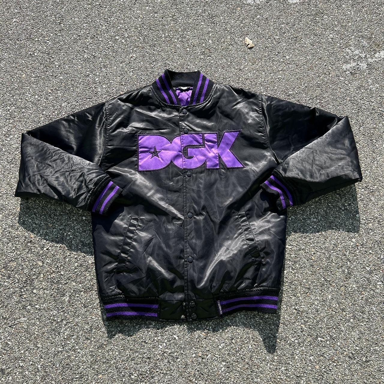 DGK satin puffy jacket Size... - Depop