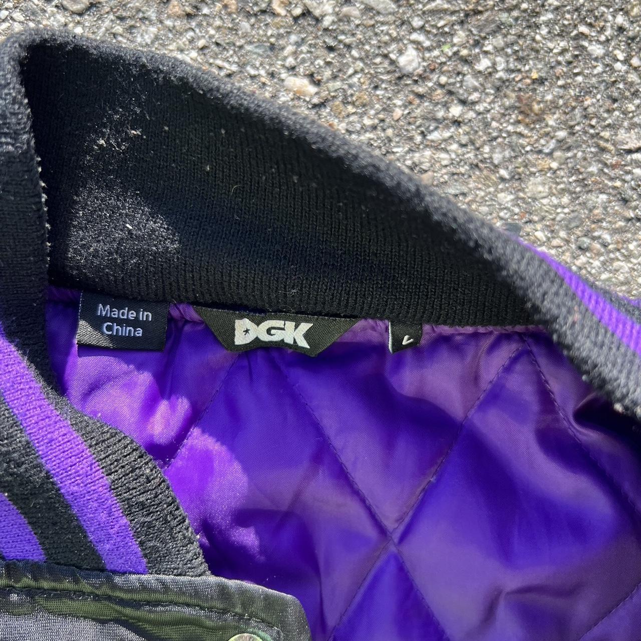 DGK satin puffy jacket Size... - Depop