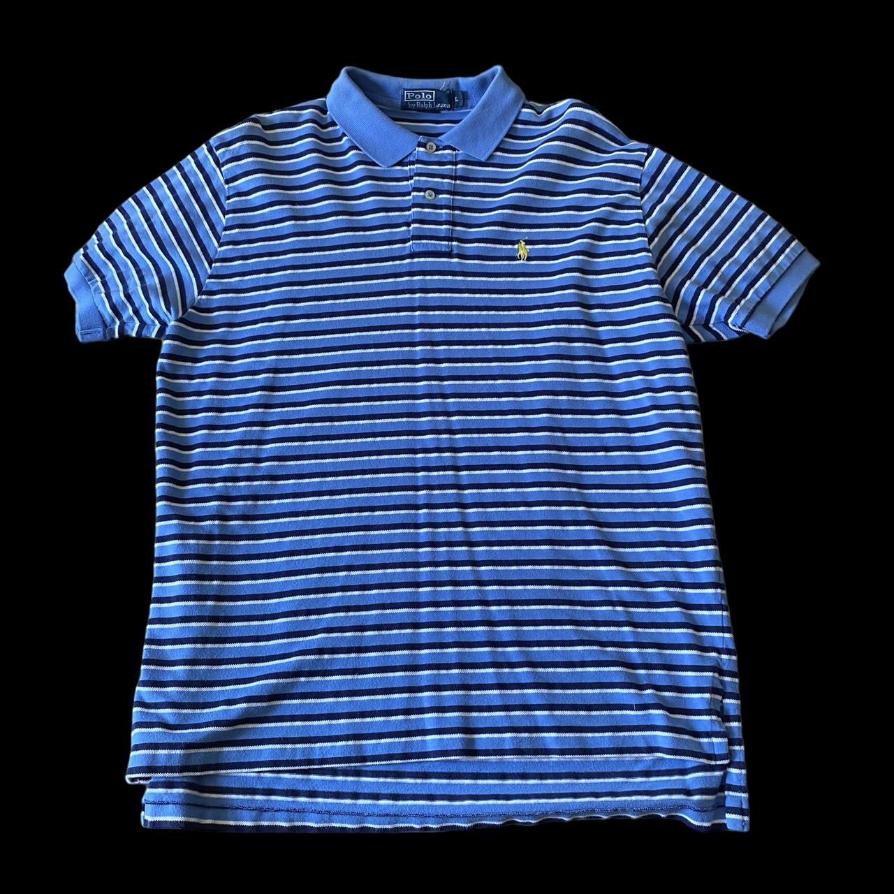 Polo Ralph Lauren Big & Tall Men's Blue and Black Polo-shirts | Depop