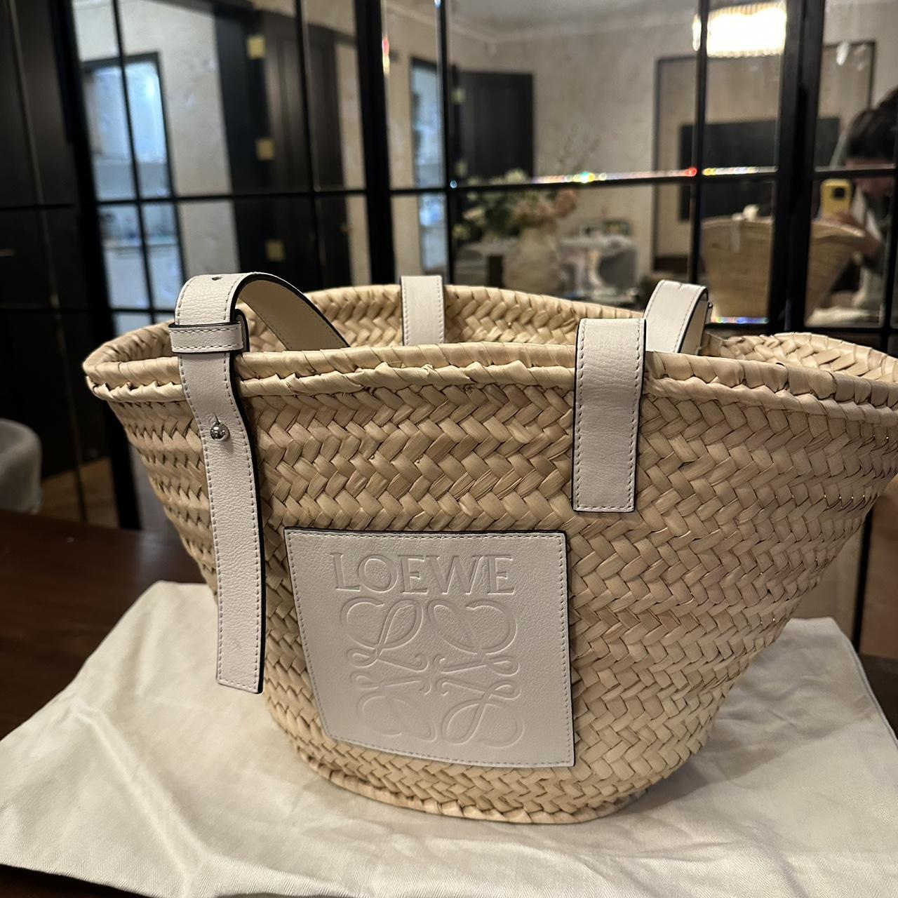 Loewe basket bag size Medium Worn once - comes with... - Depop
