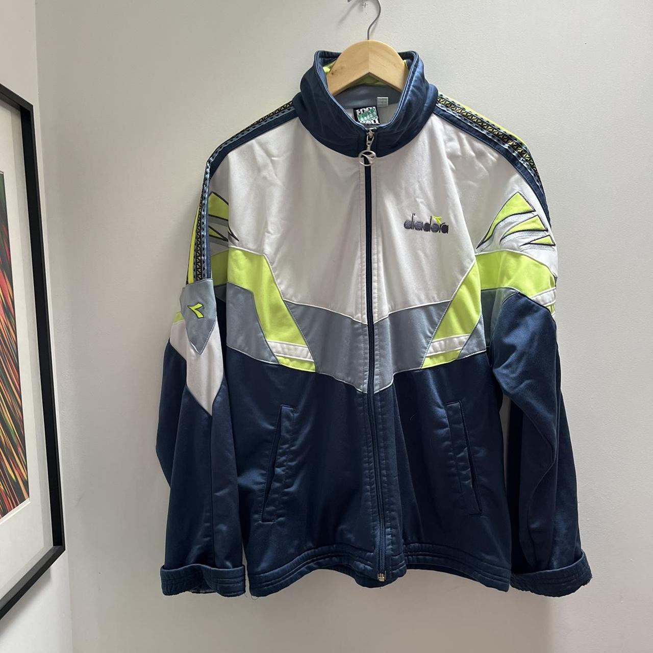 Vintage Diadora Sports Jacket Size 42 - L Good... - Depop