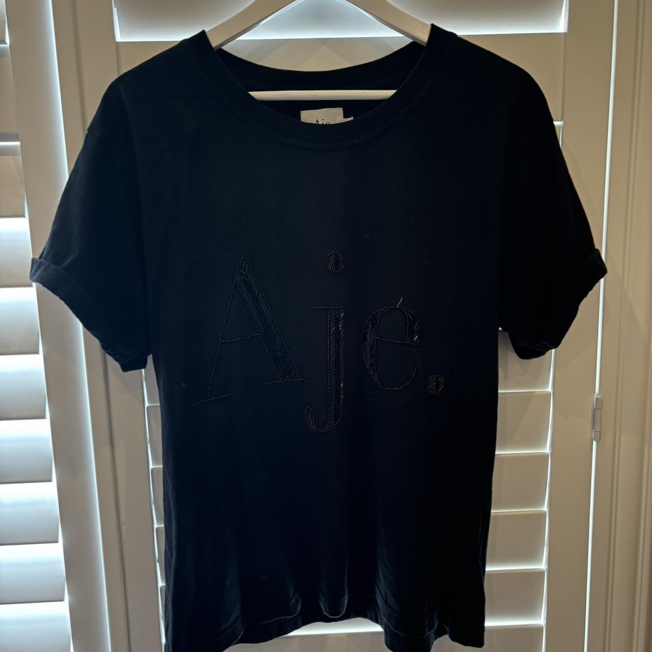 Aje. Black tshirt size M - Depop