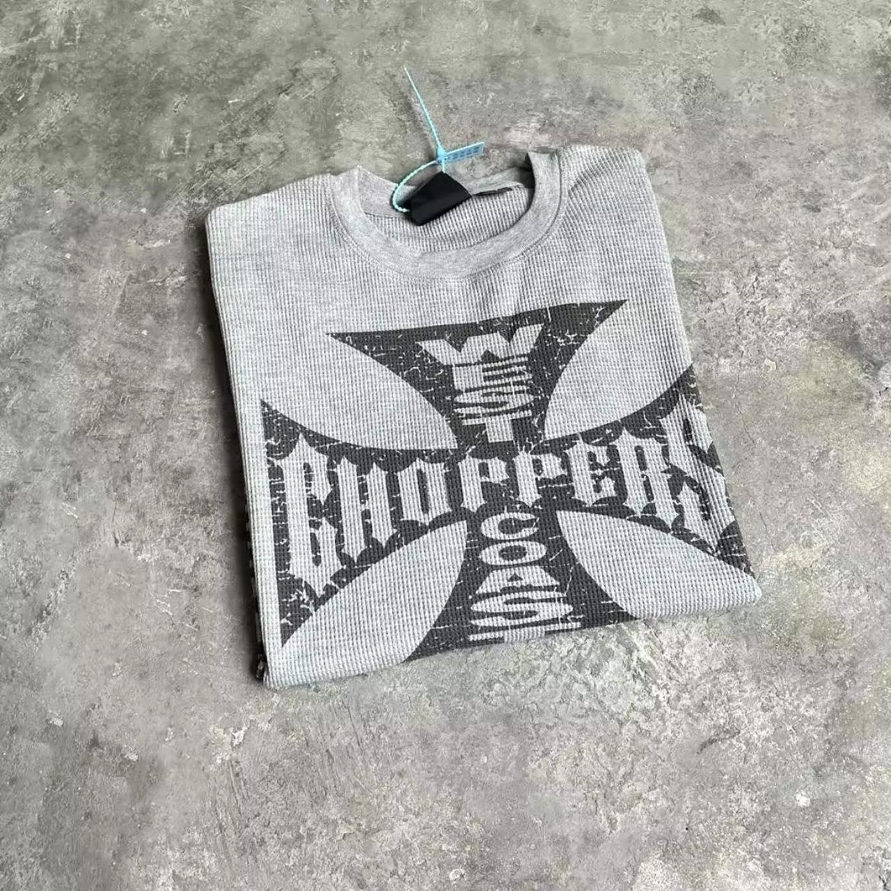 Grey West Coast Choppers long sleeve shirt (runs... - Depop