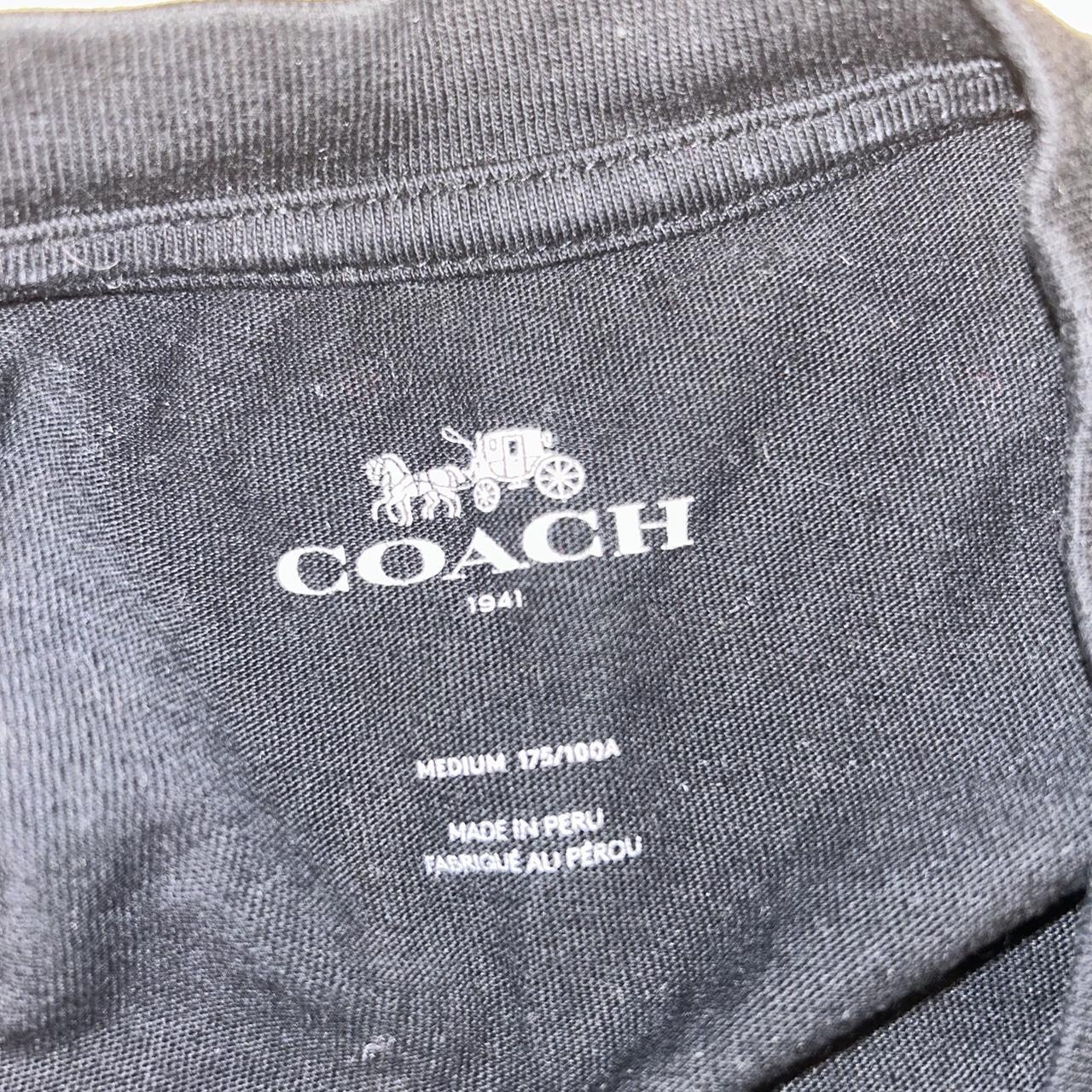 Coach Rexy Logo Shirt with Backwards Text... - Depop