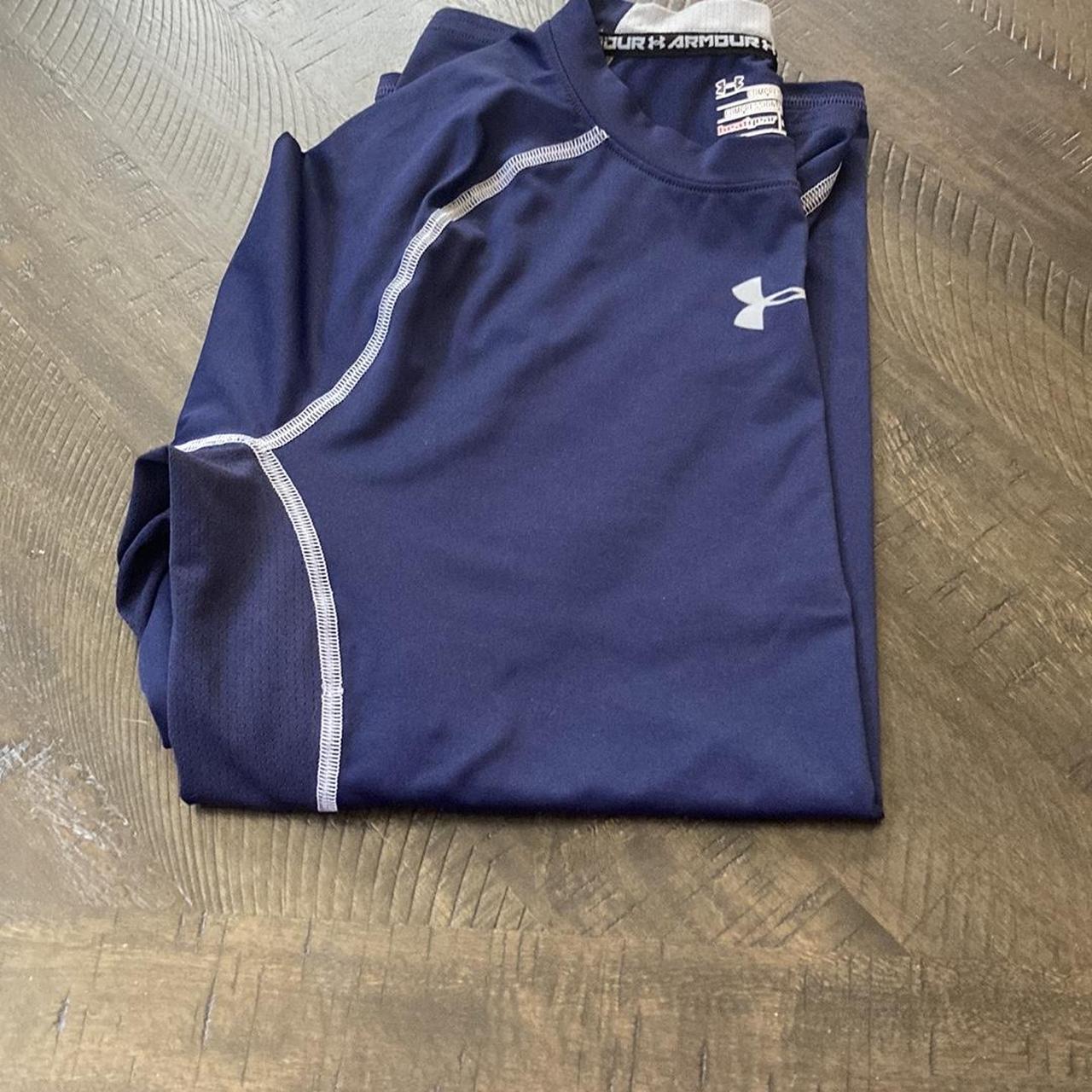 UnderArmour Compression navy blue long sleeve shirt | Depop