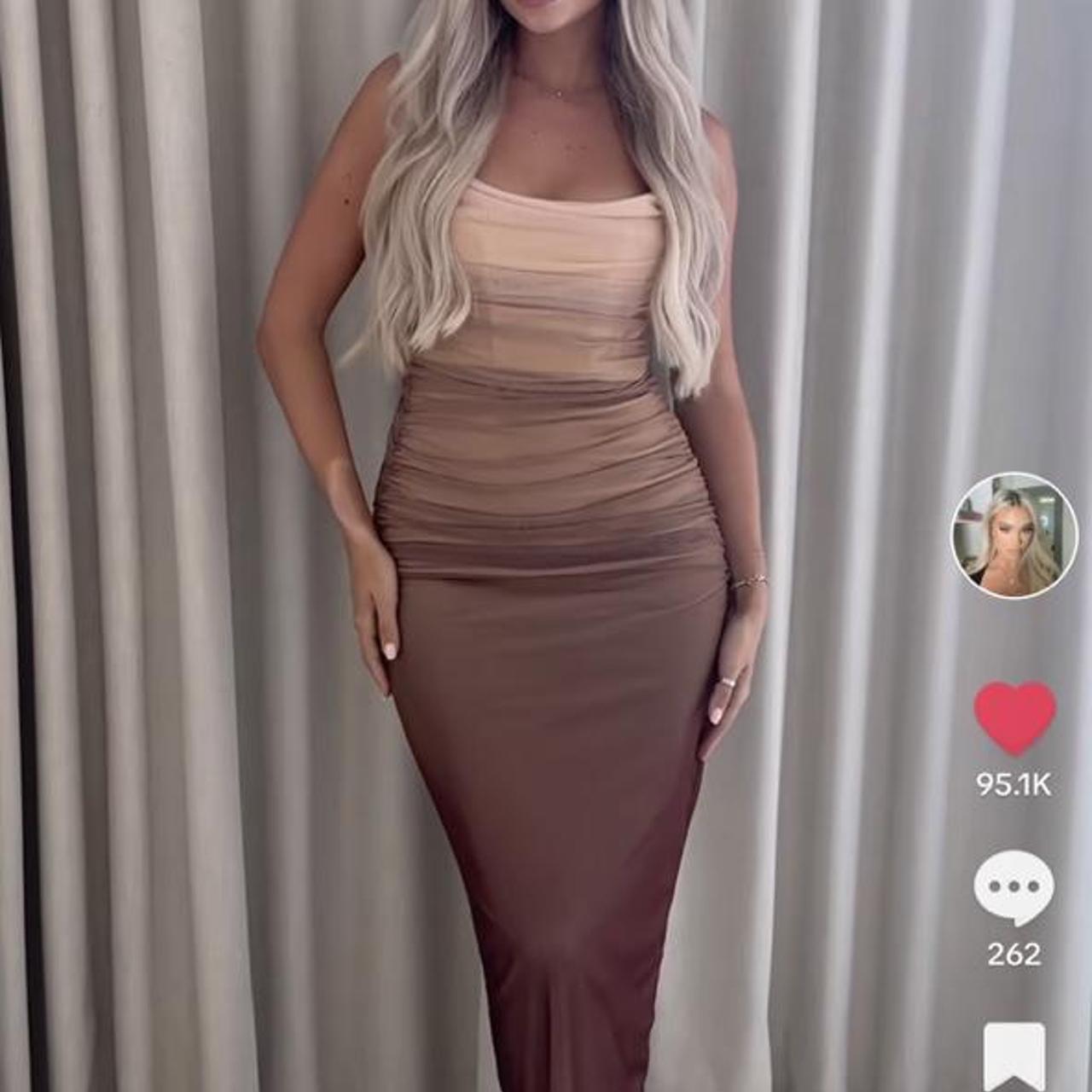 Zara ombré dress size XS. Only worn once like brand... - Depop