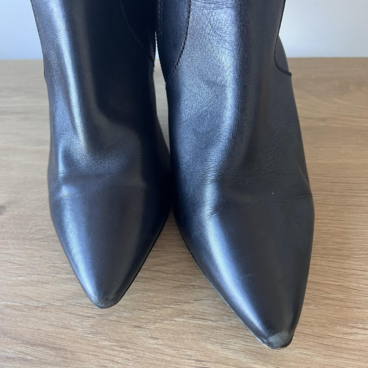 2000’s LEATHER PULP BOOTS - fair wear hence price... - Depop