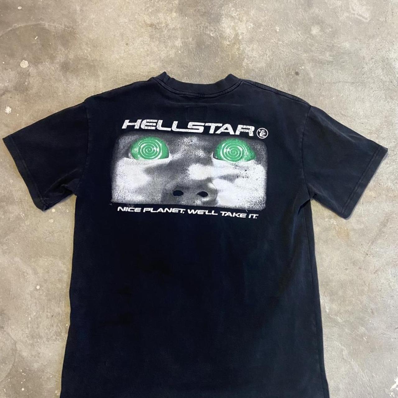 Black and green Hellstar T-shirt #streetwear#Hellstar | Depop
