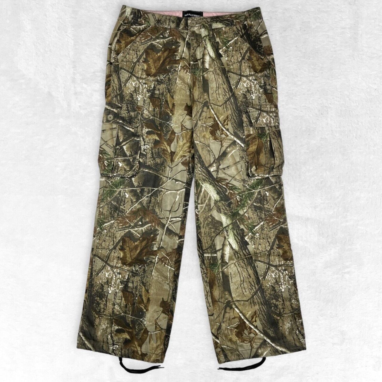 Realtree AP Camo Baggy Cargo Pants 35x31.5 Skater... - Depop