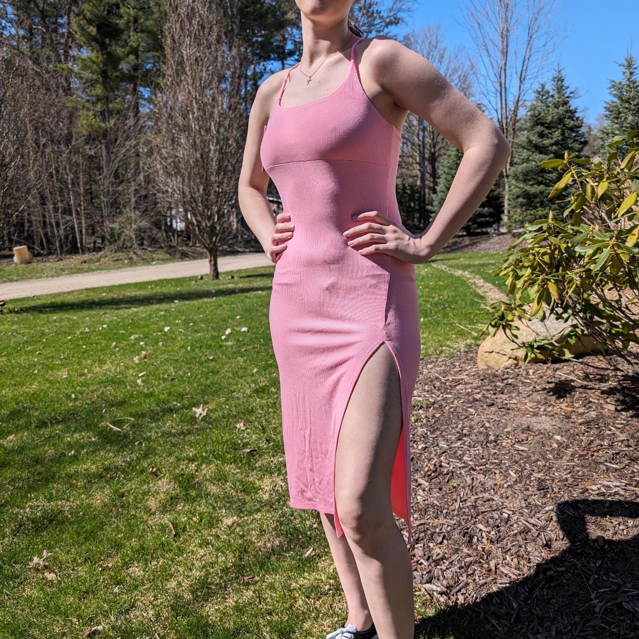 Halara medium pink athletic dress. Brand new with... - Depop