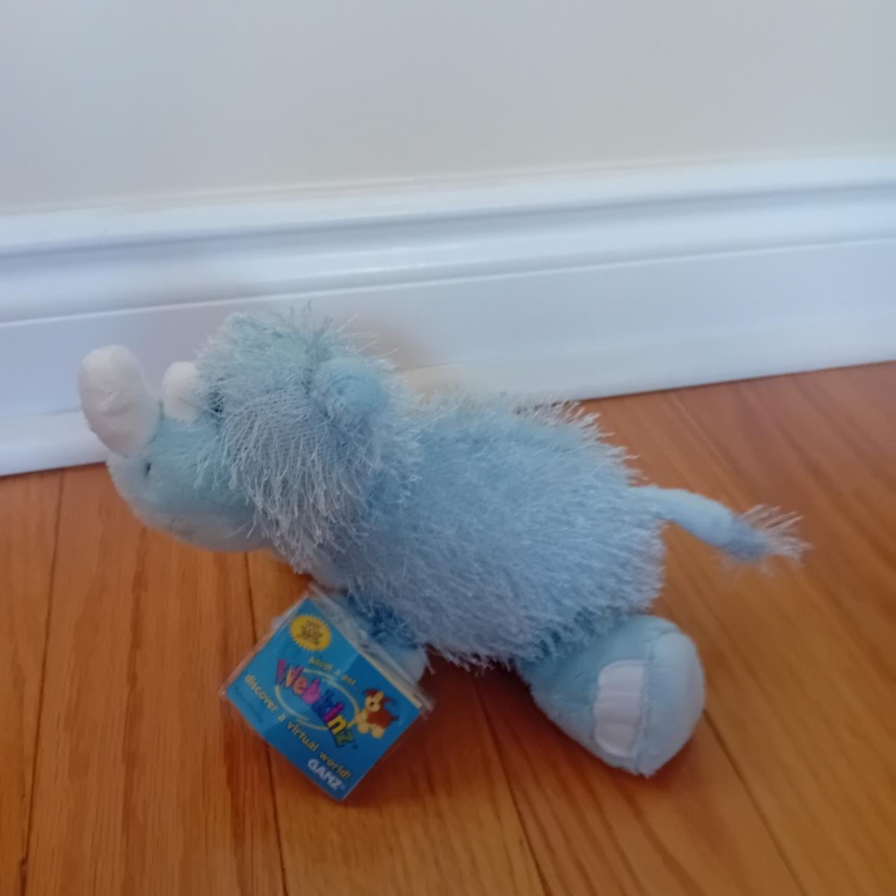 NWT Y2k Ganz Webkinz Blue Rhino Rhinoceros Retired... | Depop