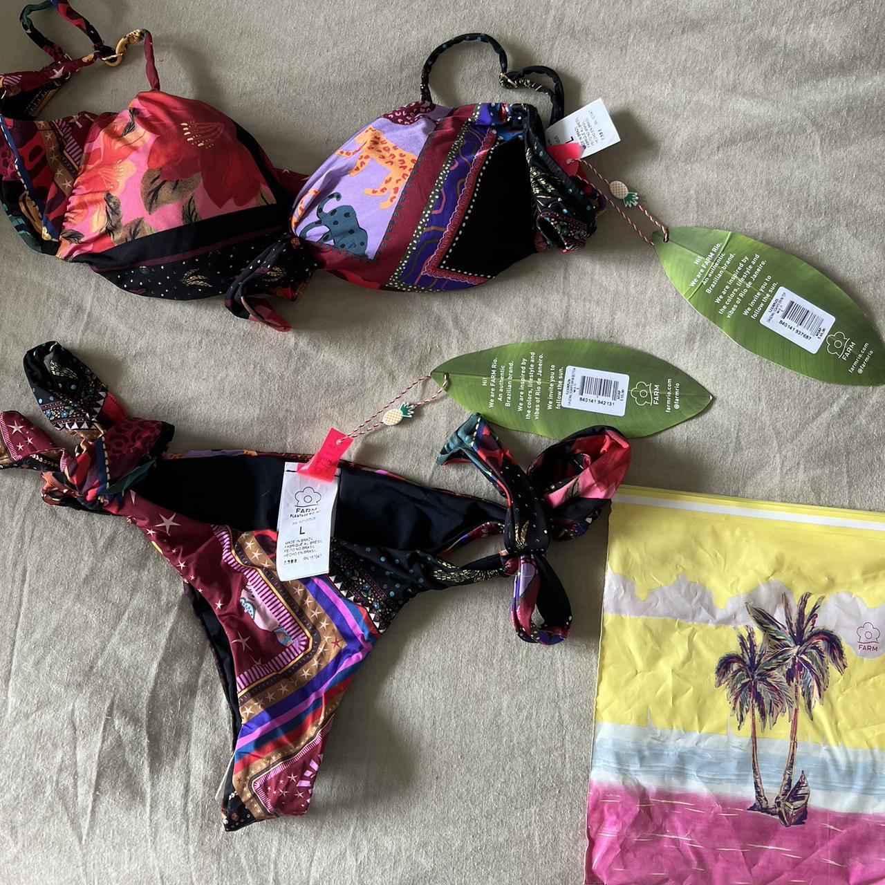 Farm Rio mixed print bikini set NWT. Original set... | Depop
