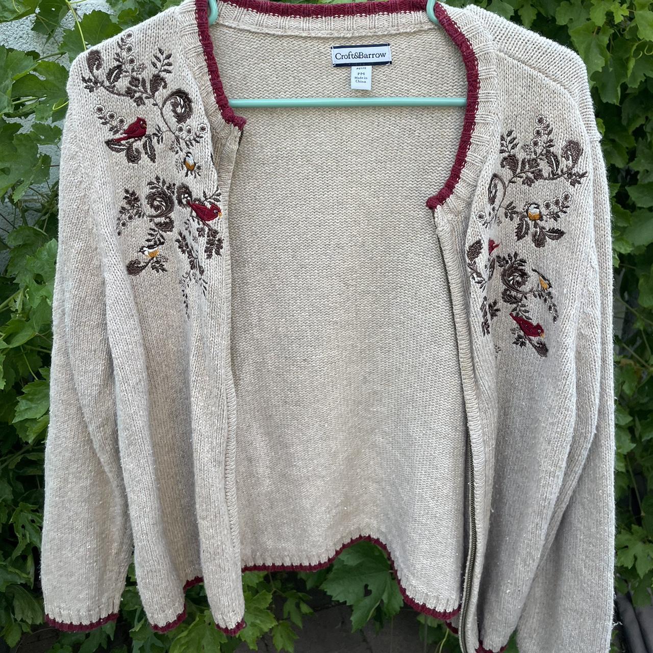 Croft & Barrow Women's Tan Cardigan | Depop