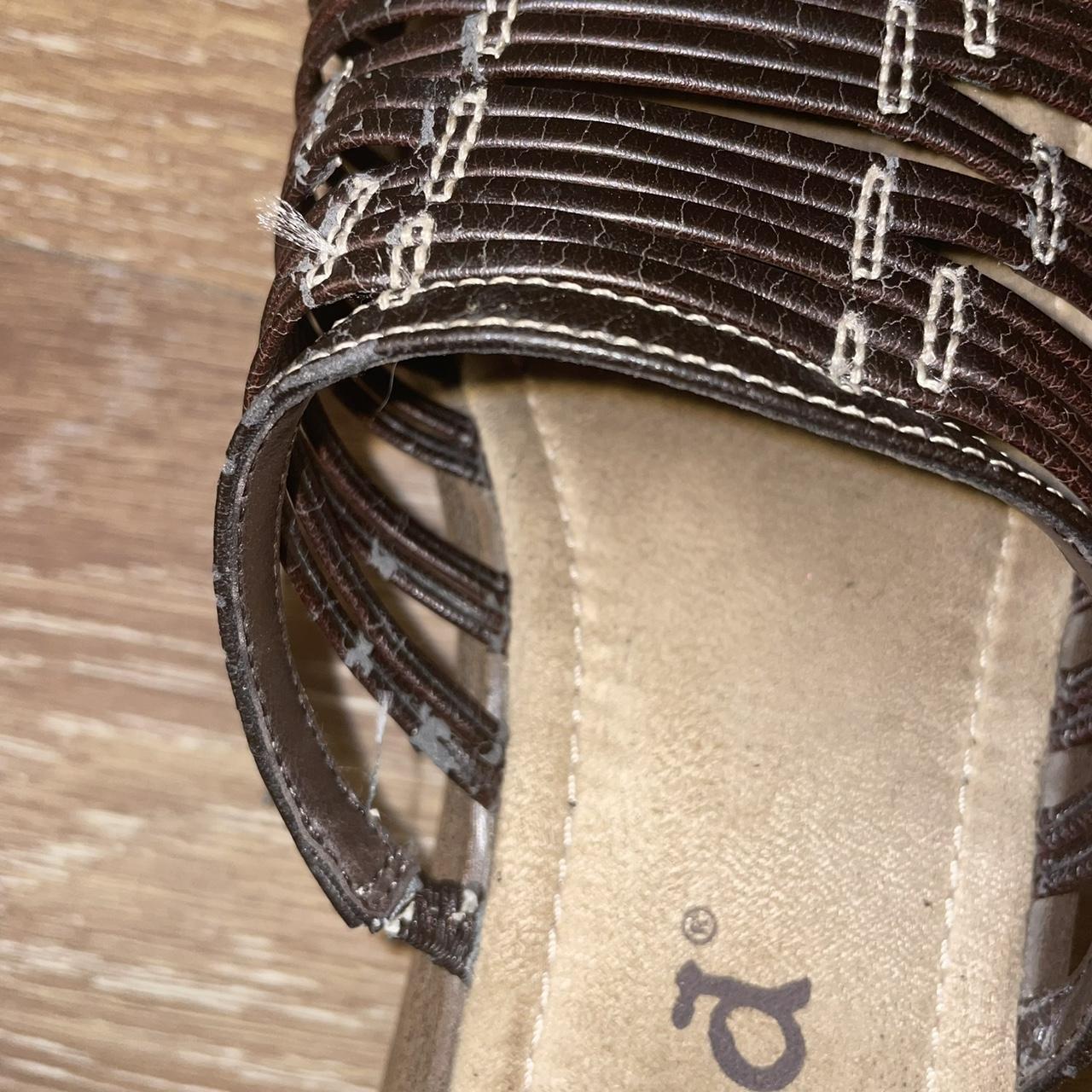 vintage mudd platform sandals! the cutest tan and... - Depop