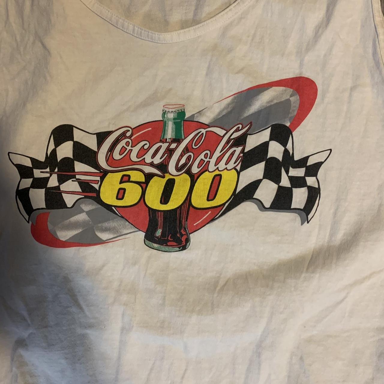 Vintage Nascar Coca-cola 600 tank top 2X #nascar... - Depop