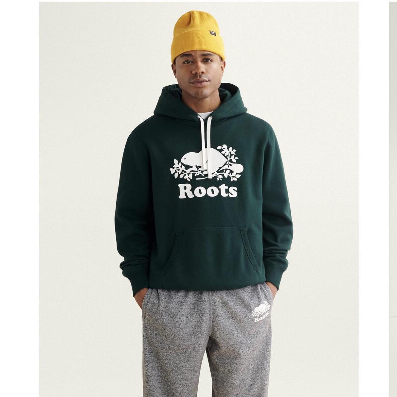 roots dark green hoodie 💚 this is a re-pop so this... - Depop
