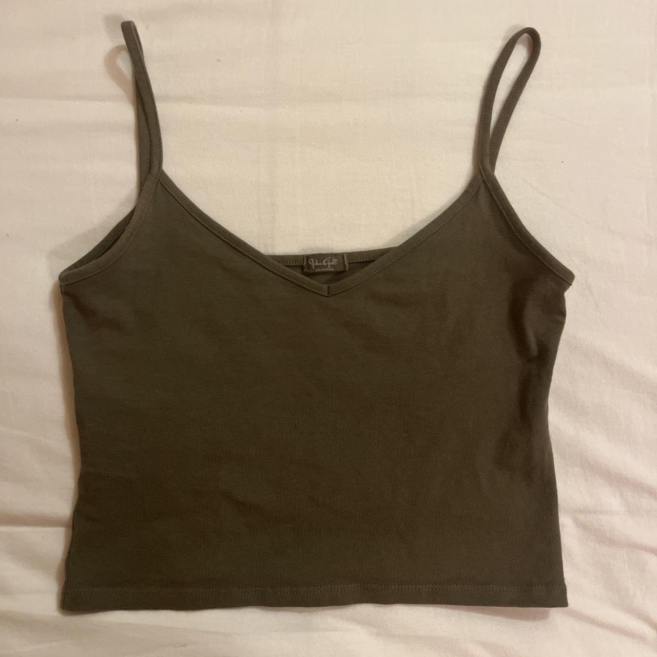 Dark green brandy tank Best fit size small/medium - Depop