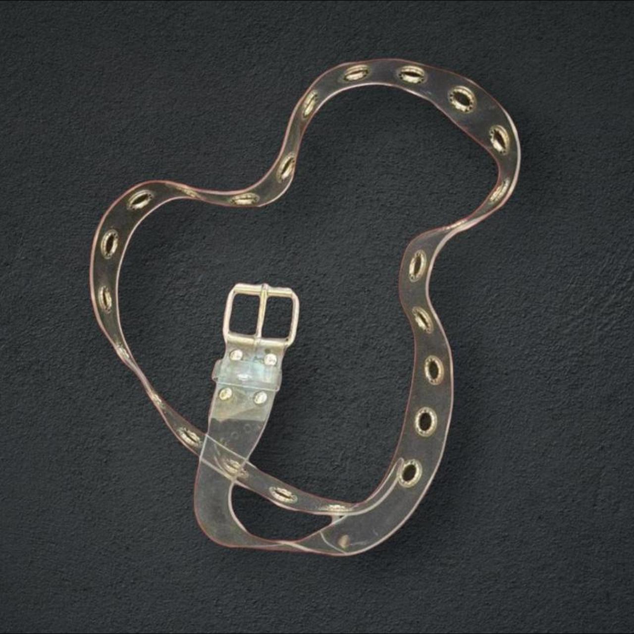 Clear multi hole belt. Dm for questions ️READ... - Depop