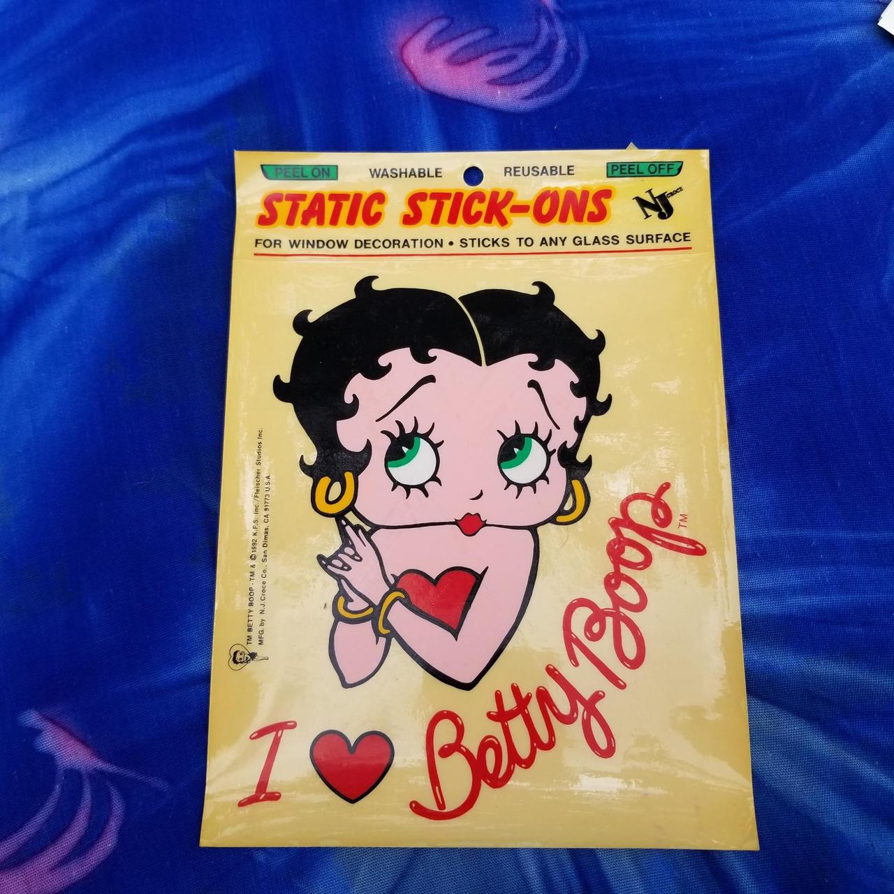Retro Betty Boop Vintage Sticker Glass Stick On... - Depop