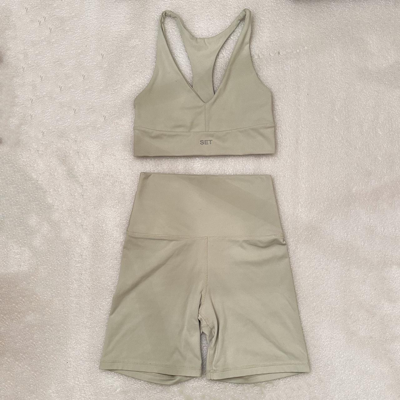 set active green workout set size xs perfect... - Depop