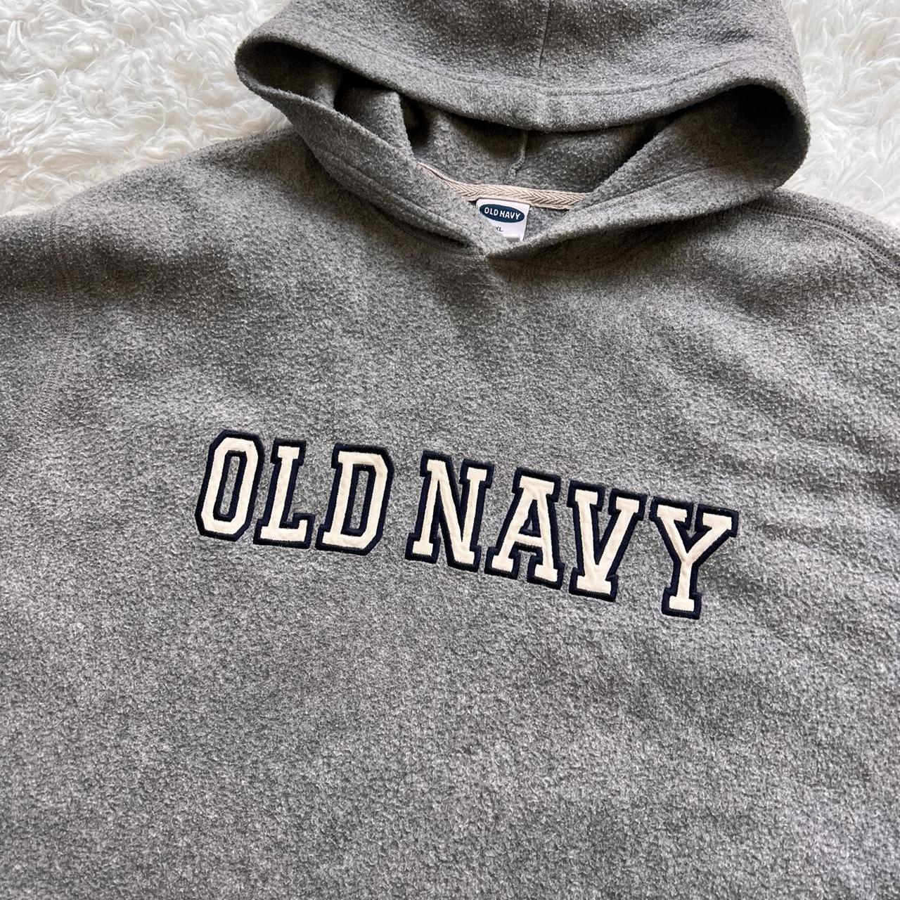 Vintage old navy fleece hoodie Really cool fuzzy... - Depop