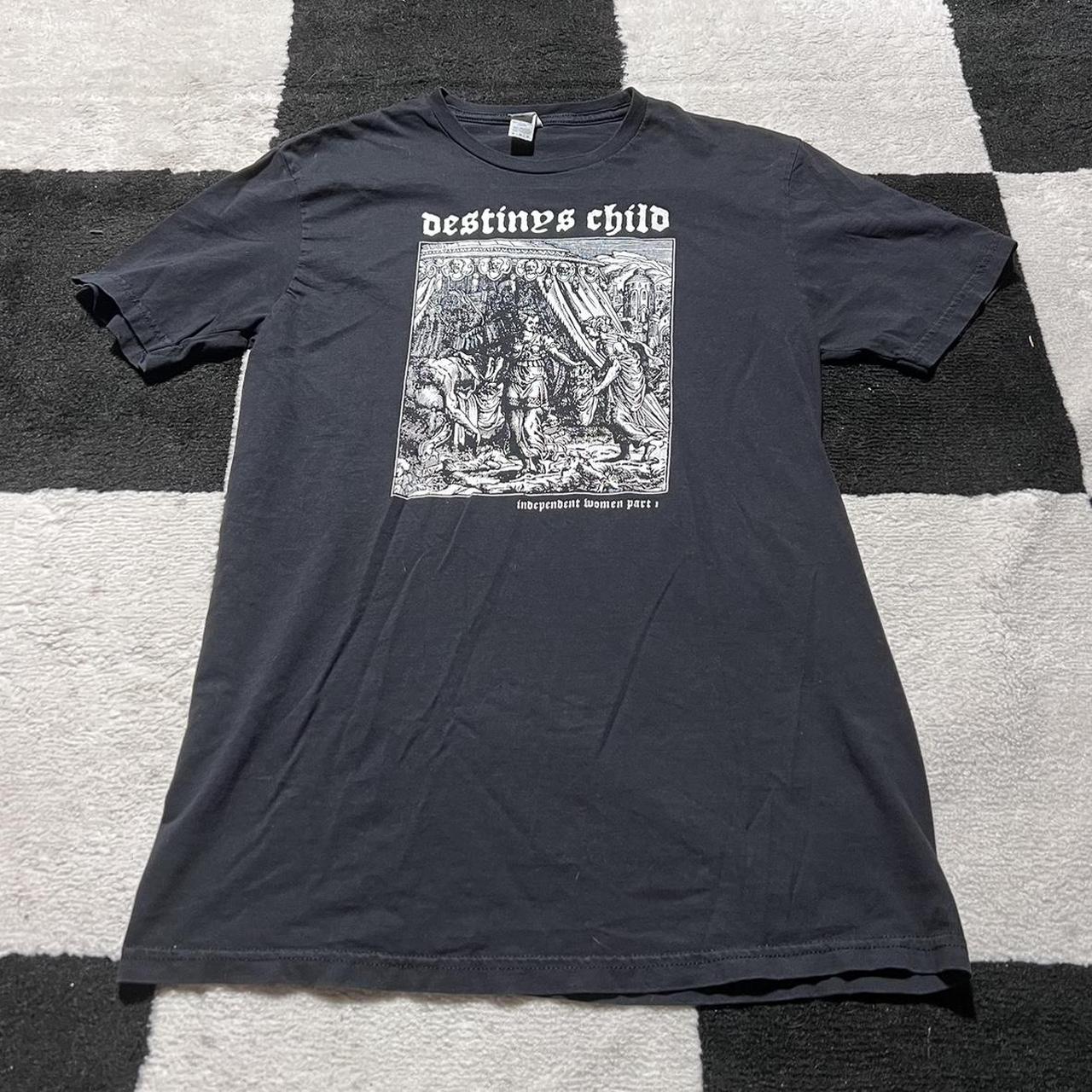 Y2k clean emo grunge black and white destiny’s child... | Depop