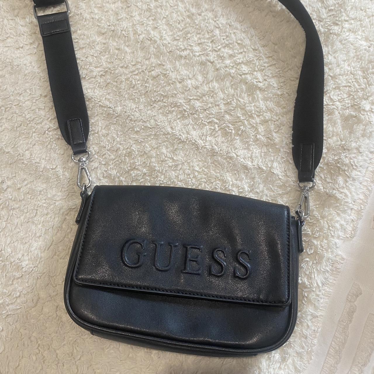 Black Guess crossbody bag with adjustable strap... - Depop