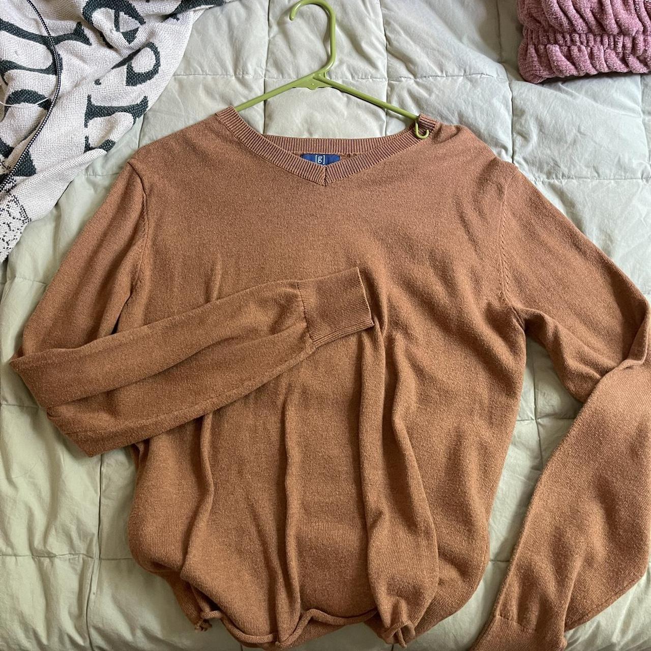 brown/tan sweater #sweater #george #brown - Depop