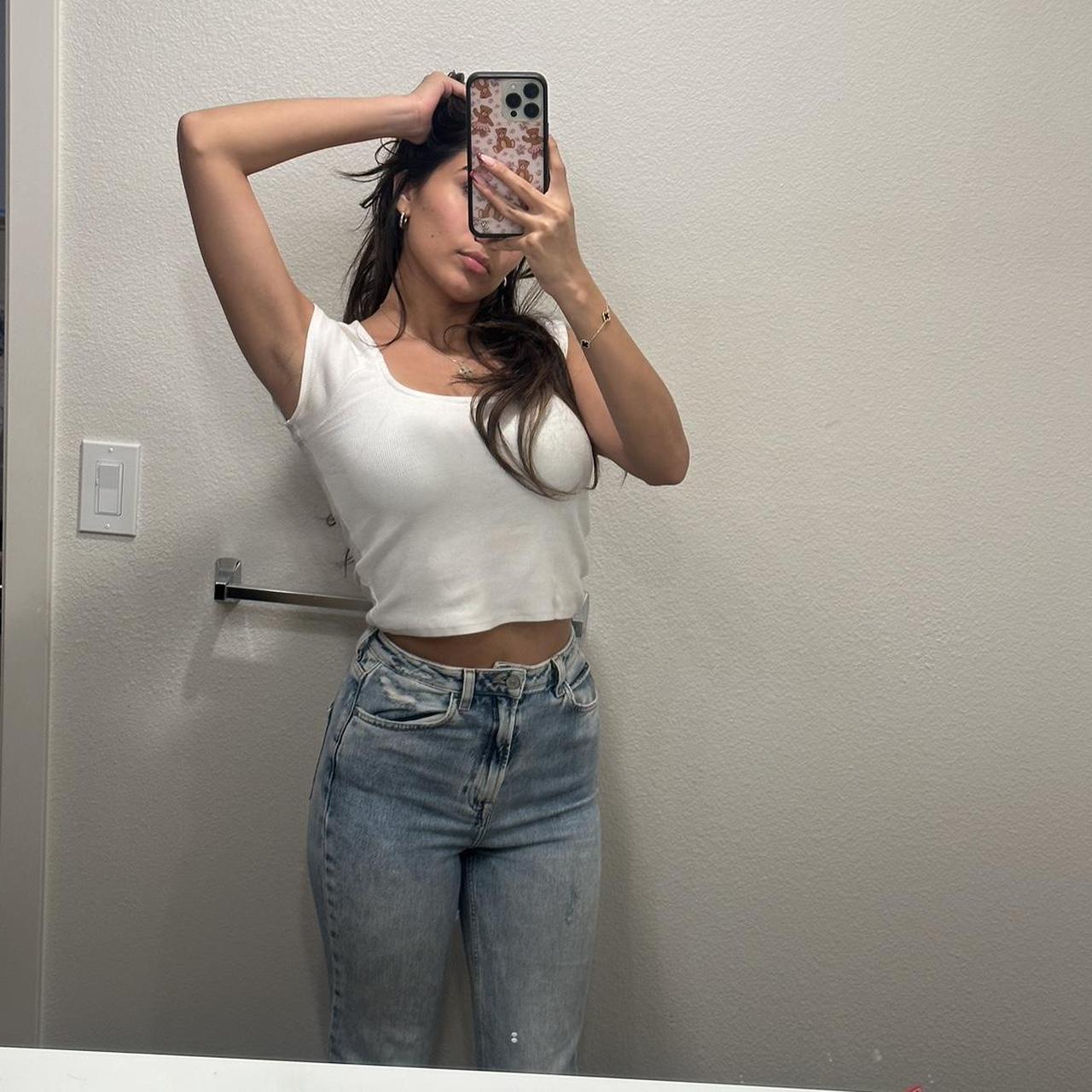 Zara full length open bottom jeans! I was unable to... - Depop