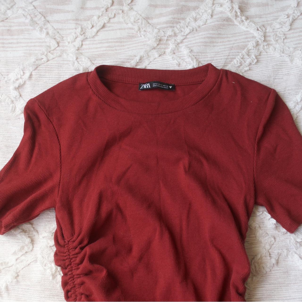 red zara dress in perfect condition, has only been... - Depop