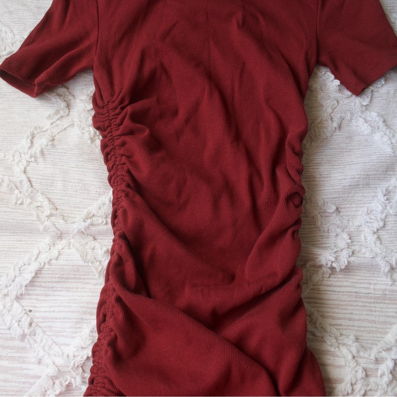 red zara dress in perfect condition, has only been... - Depop