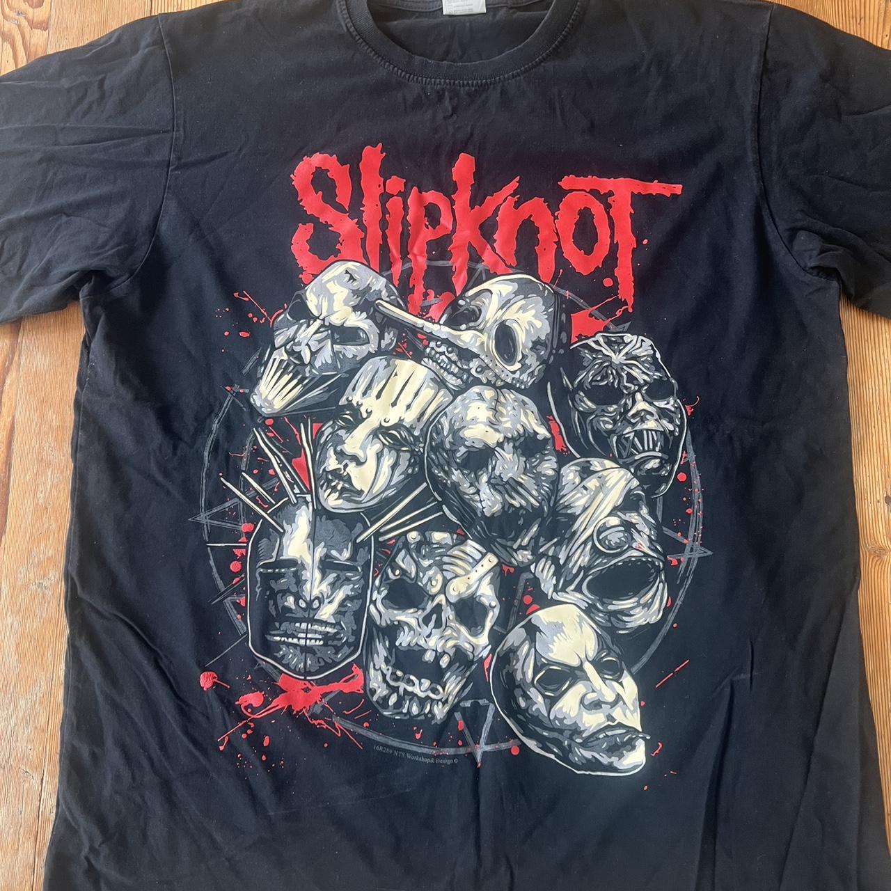 SLIPKNOT TEE Oversized black Slipknot tee from New... | Depop