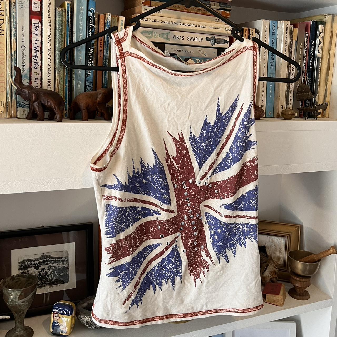 union jack tank. i’ll definitely regret selling this... - Depop