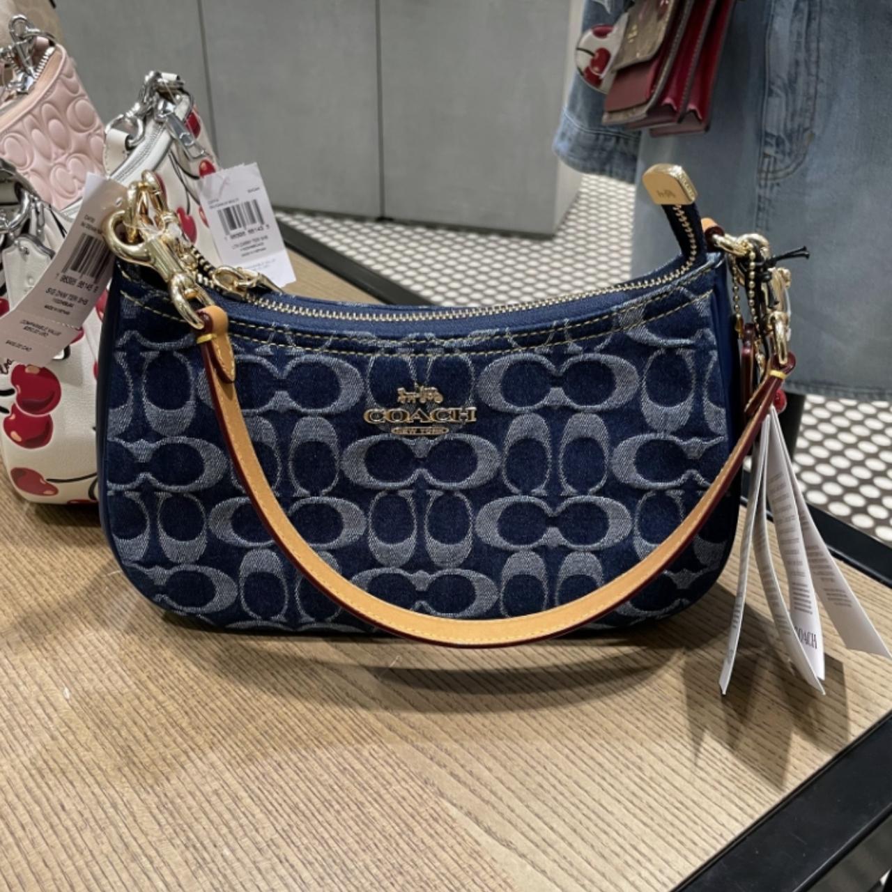 NWT ️ NWT Coach Teri Shoulder Bag In Signature Denim... | Depop
